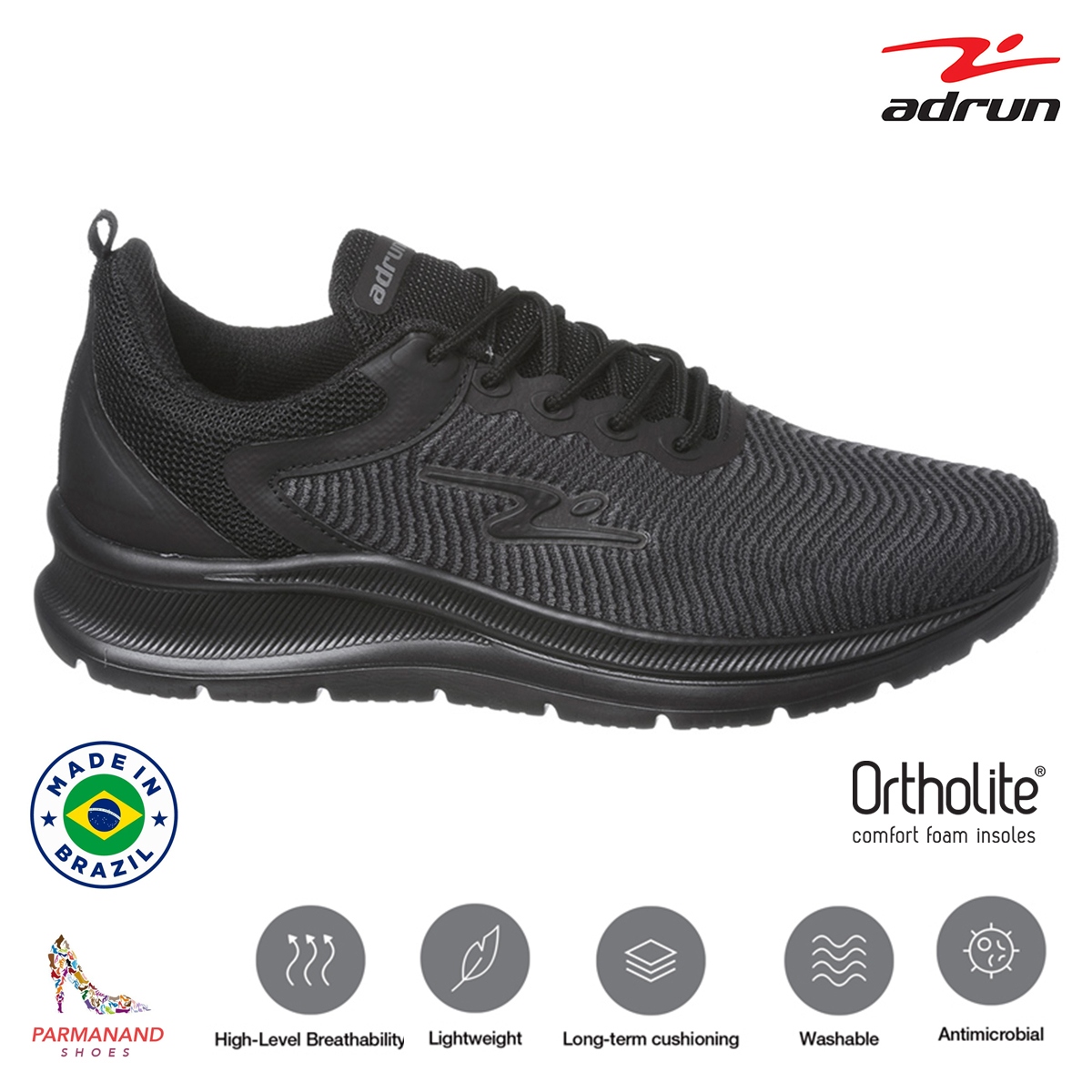 9801M BLACK - Parmanand Shoes